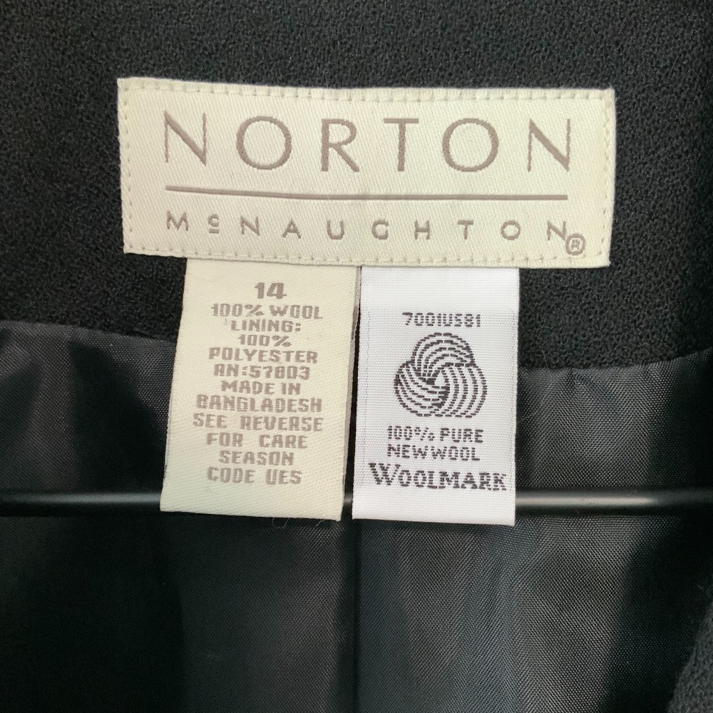 Norton Mcnaughton 100% Wool Career Blazer Jacket - Gem